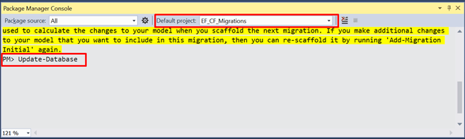 Code First Approach And Code First Migrations In Entity Framework